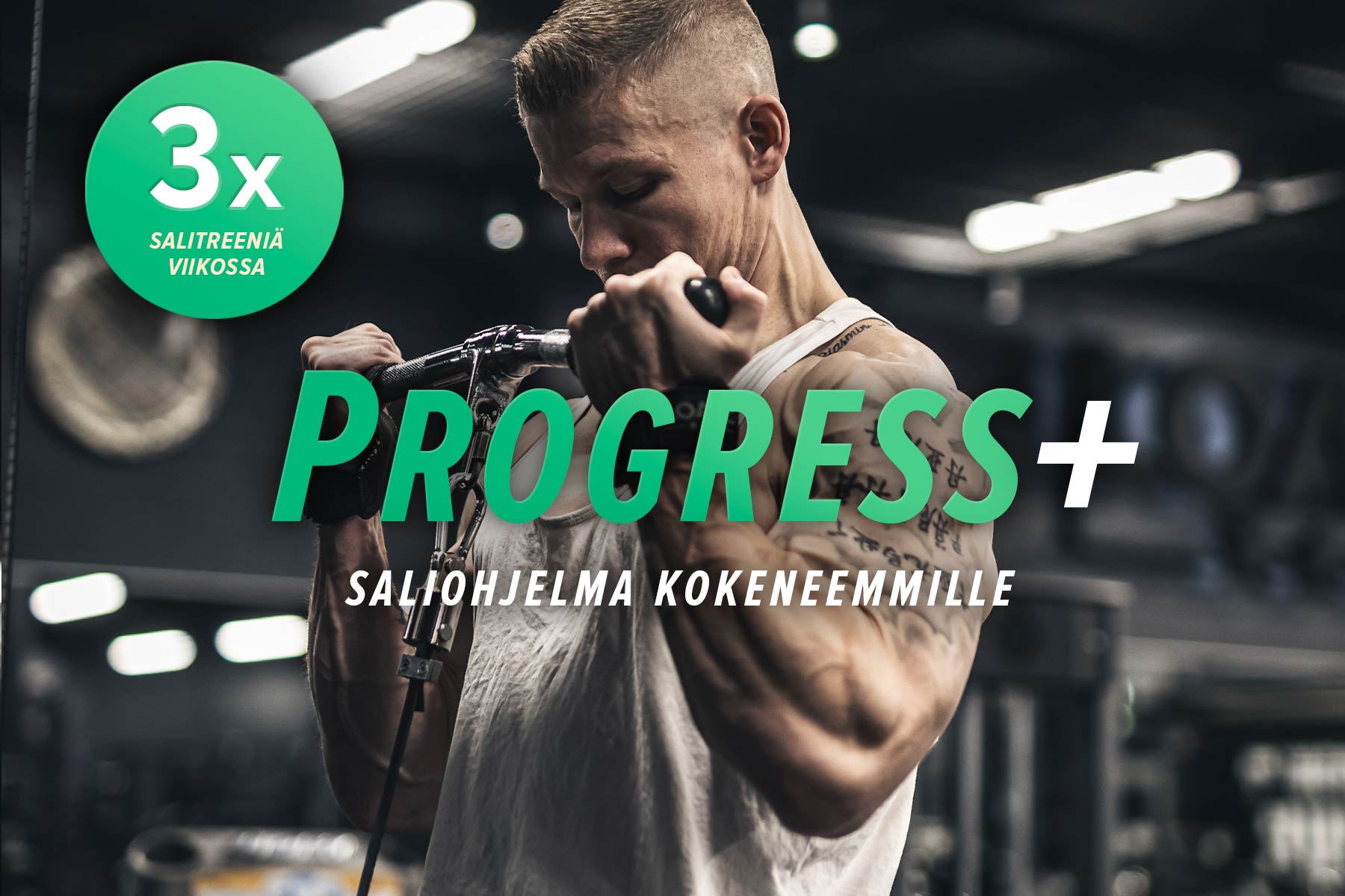 ProgressPlus | Saliohjelma kokeneemmille | 3 x viikossa - Fitfarm