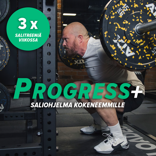 ProgressPlus | Saliohjelma kokeneemmille | 3 x viikossa - Fitfarm